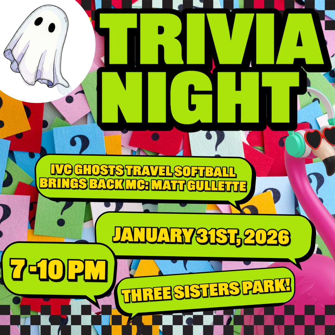 Trivia Night for IVC Travel Softball – Three Sisters Park